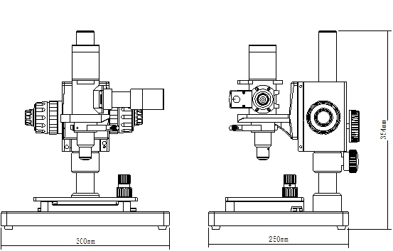 Optical Single Lens Industrial Microscope DIC Differential Interference ...