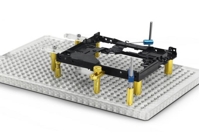 Golden Color Aluminum VMM CMM Fixture Kits For Vision Measurement Machine