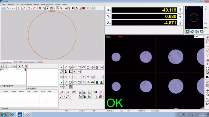 ISO Multiple Touch Manual Vision Measurement Machine